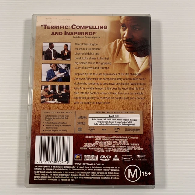 ANTWONE FISHER (DVD, 2002) Denzel Washington, Derek Luke Region 4 $5.75 ...