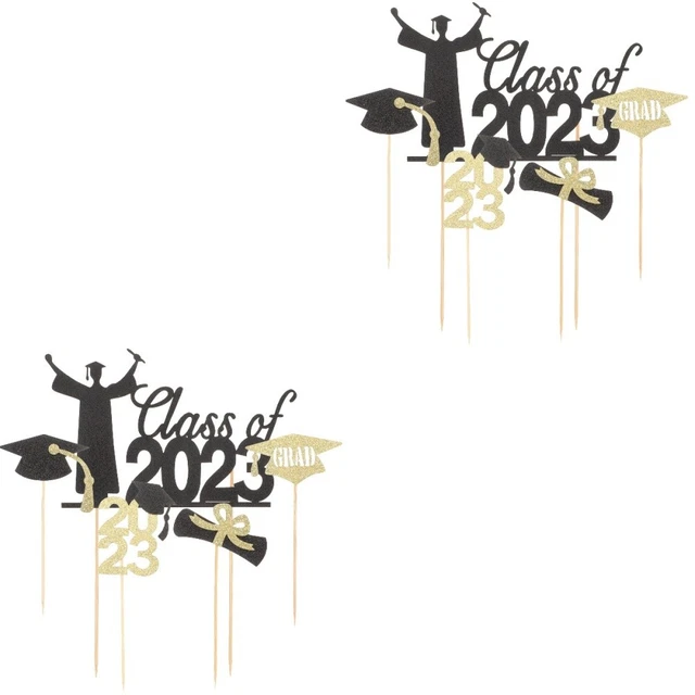 20 PCS THEME Party 2023 Graduation Cupcake Toppers Cupcake Adorns $9.41 ...