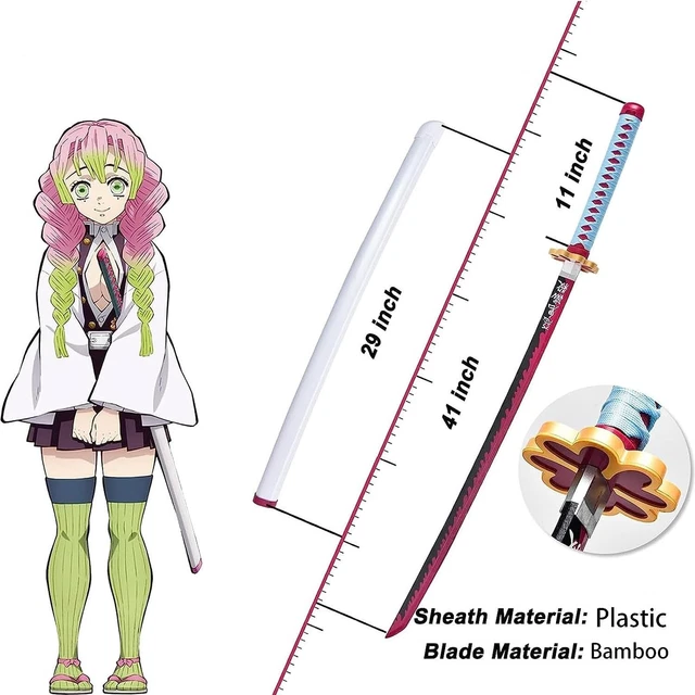DEMON SLAYER MITSURI Kanroji Nichirin Sword Kimetsu no Yaiba Cosplay ...