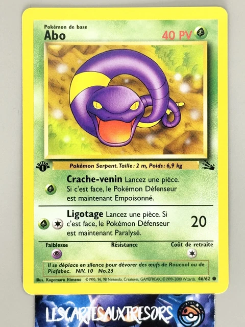 CARTE POKÉMON ABO 46/62 EDITION 1 ED1 Fossile NM VF FR EUR 5,99 ...
