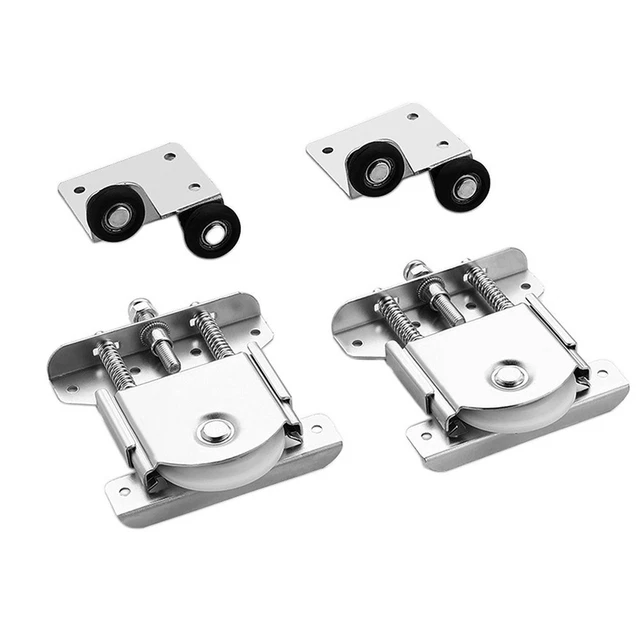 STYLISH AND PRACTICAL Sliding Door Wheels Rollers 2 Sets for Wardrobe ...