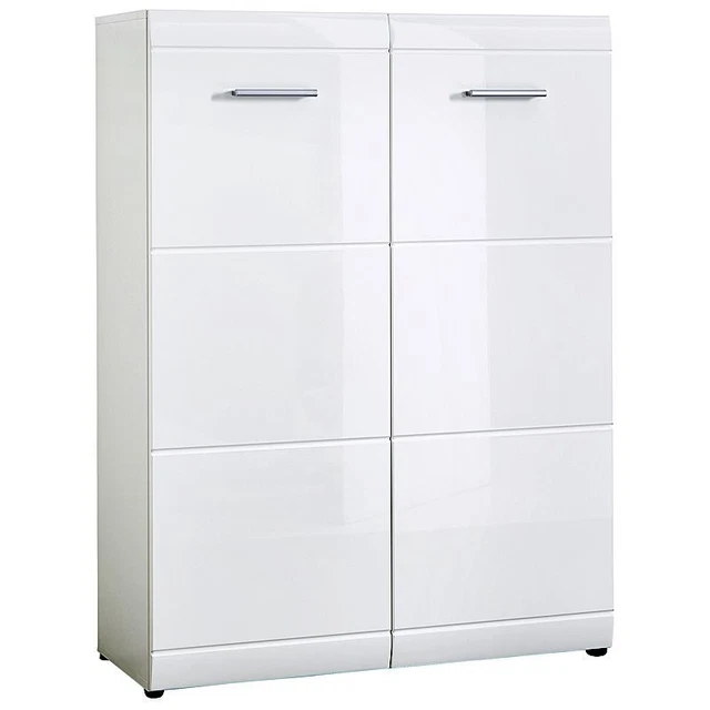 Schuhschrank Hochglanz Wei