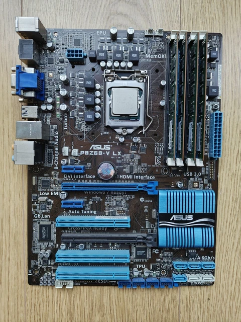 ASUS P8Z68-V LX Motherboard With CPU and 32Gb RAM £52.70 - PicClick UK