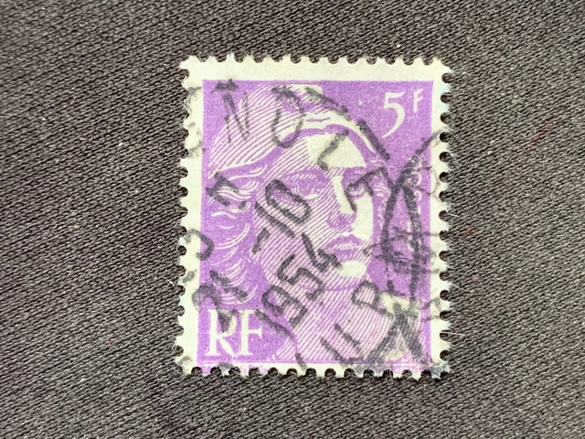 FRANCE POSTES FRANCAISE 1951 New Daily Stamps 5F Violet Marianne - Used ...