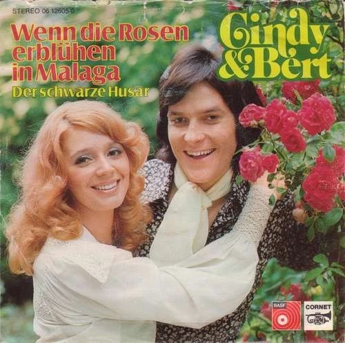 CINDY & BERT Quand les roses fleurissent dans un disque vinyle simple 7 ...