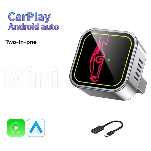 2IN1 CARPLAY Android Auto Adapter AI Box BT+2.4G 5G WIFI USB Dongle1278 ...