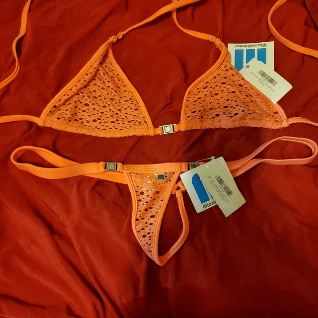 WICKED WEASEL SHEER Mesh Micro Bikini - Medium Top/bottom. Microminimus ...