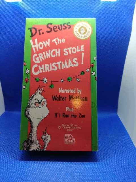 DR. SEUSS HOW the Grinch Stole Christmas VHS - Walter Matthau £5.34 ...