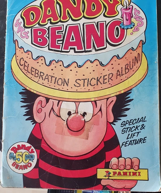 PANINI DANDY AND BEANO Celebration Sticker Album 1988 £9.50 - PicClick UK