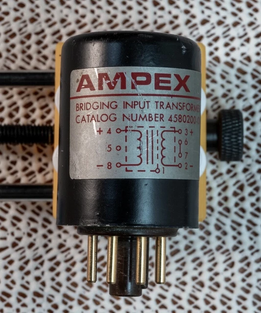 GOLD PIN AMPEX Model 4580200-01 Bridging Input Transformer $65.00 ...