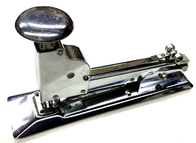 VINTAGE ACE NO. 102 CHROME ART DECO DESK STAPLER $14.99 - PicClick