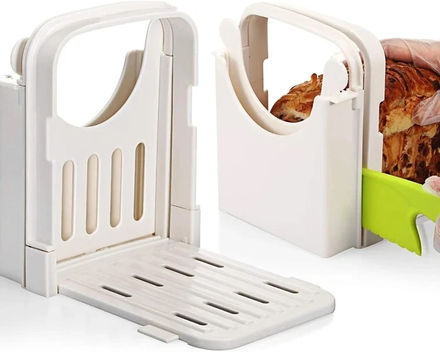 BREADSLICER FOLDABLE BREAD Slicer, Toast Slicing Cutter, Loaf Cutter ...