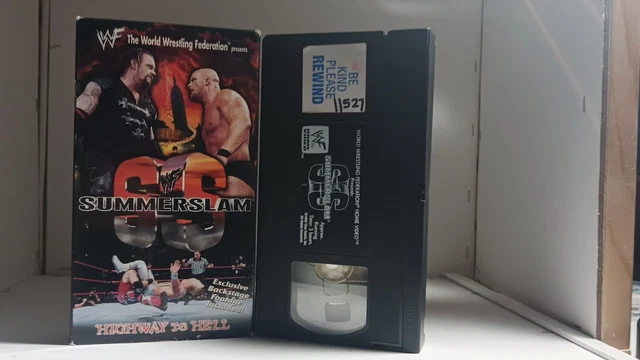 WWF - SUMMERSLAM 98 (VHS, 1998) Wrestling WWE Stone Cold The Undertaker The Rock £12.13 ...