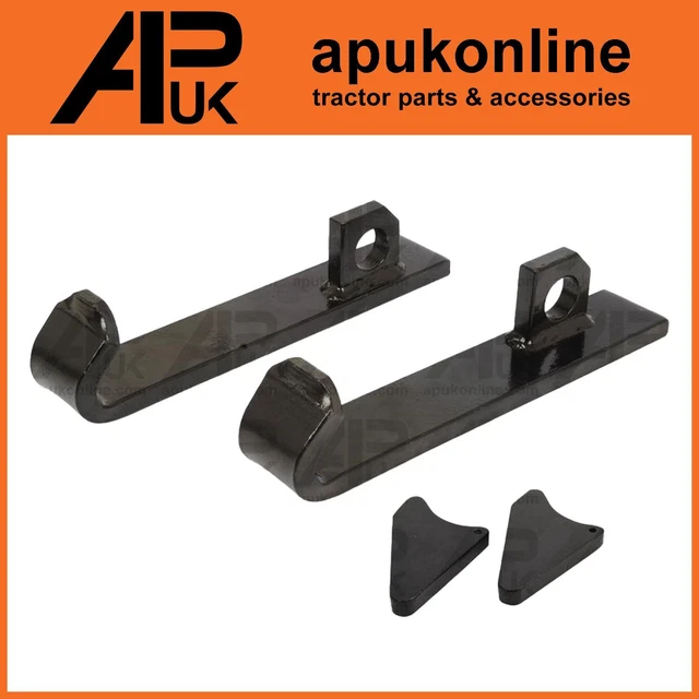 EURO 3 LOADER Brackets Pair Weld on Quick Attach Pickup for Tractor ...