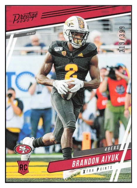 2020 PANINI PRESTIGE Xtra Points Red Brandon Aiyuk #211 RC Rookie /399 ...