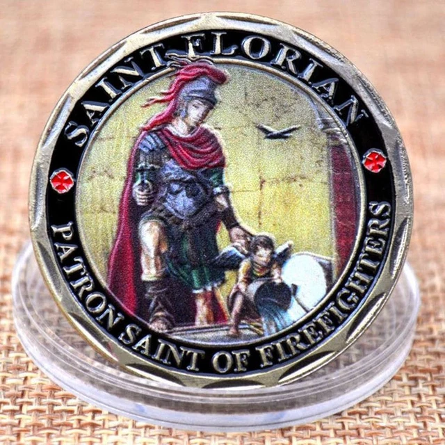 SELTENE MEDAILLE PATRON St. Florian Firefighter EUR 24,99 - PicClick DE