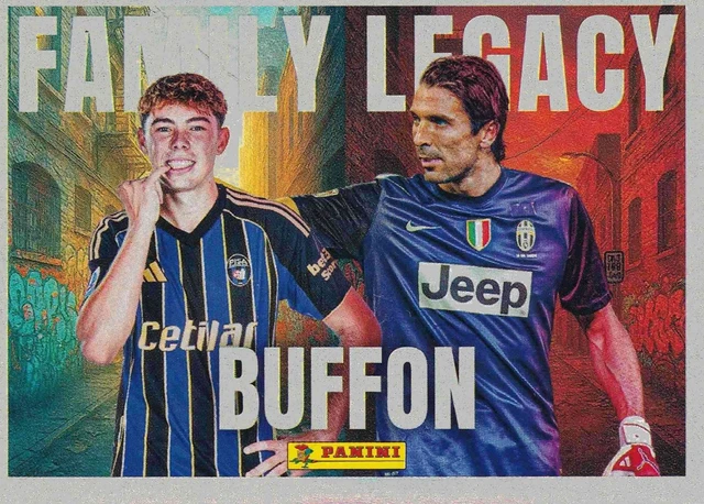 PANINI, CALCIATORI 2025-2026: figurina 543 Family Legacy Buffon (Pisa ...