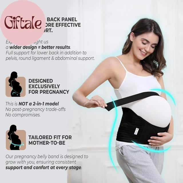 PREGNANCY BELLY BAND Maternity Belt, Back/Abdomen/Waist/Pelvis Support ...