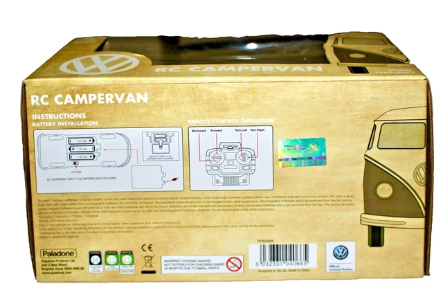 1:24 REMOTE CONTROL VW Volkswagen Campervan - Officially Licensed - NEW ...