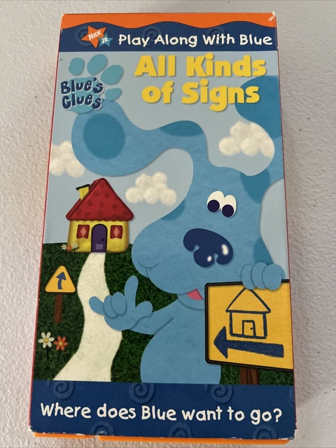 BLUES CLUES ALL Kinds of Signs VHS 2001 Nick Jr. Sign Language ASL ...