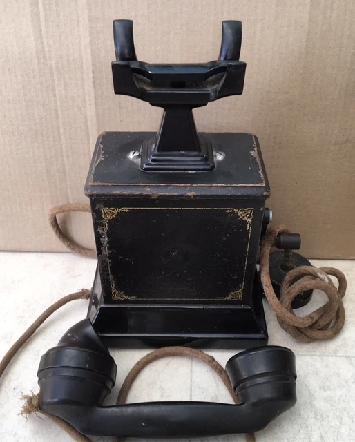 A EARLY 1930’S ERICSSON N2115 MAGNETO. TABLETOP WIND UP TELEPHONE ...