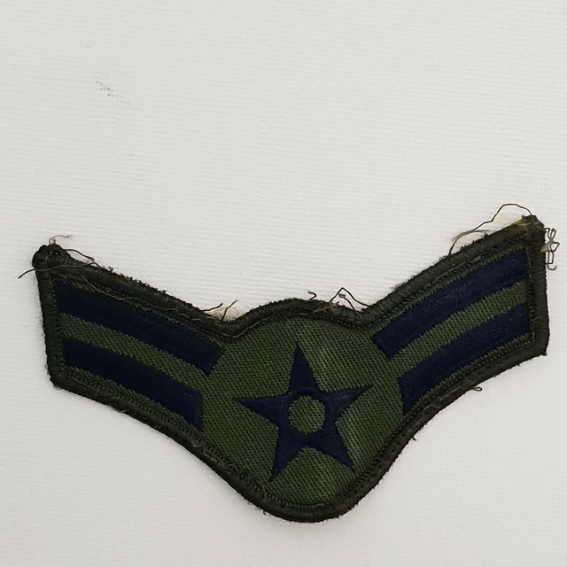 VINTAGE US AIR Force Airman 1st class rank insignia cloth patch 10cm £5 ...