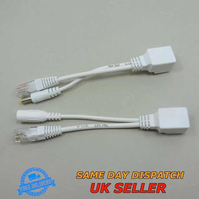 POE SPLITTER POE Injector Rj45 Dc 5.5Mm x 2.1Mm Input Passive Poe ...