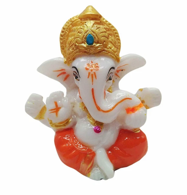 INDIAN TRADITIONAL BEAUTIFUL Lord Ganesha Statues For Car Dashboard 6 ...