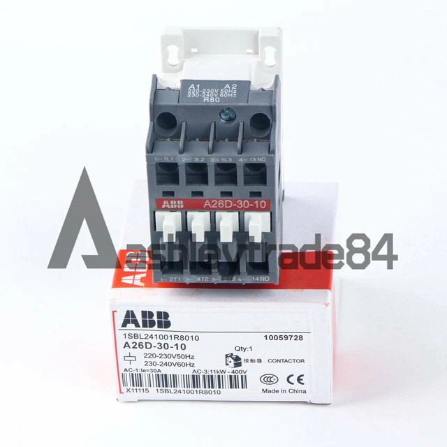 1PC NEW ABB Contactor A26D-30-10 220-230V Contactors $94.08 - PicClick AU
