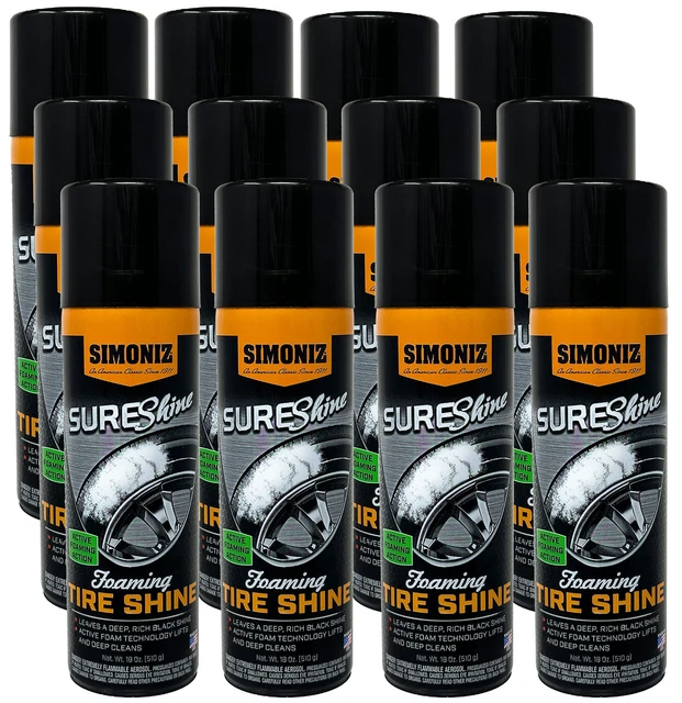 SIMONIZ SCHAUMEND REIFEN Glanz Spray, Auto & Reiniger Schaum 532ml, 12 ...