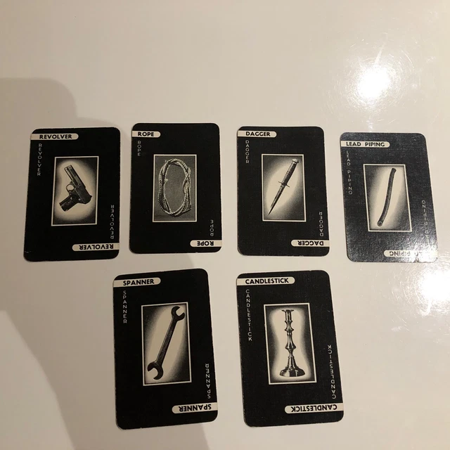 VINTAGE CLUEDO BOARD Game 1970’s Spare implement Playing Card £3.50 ...