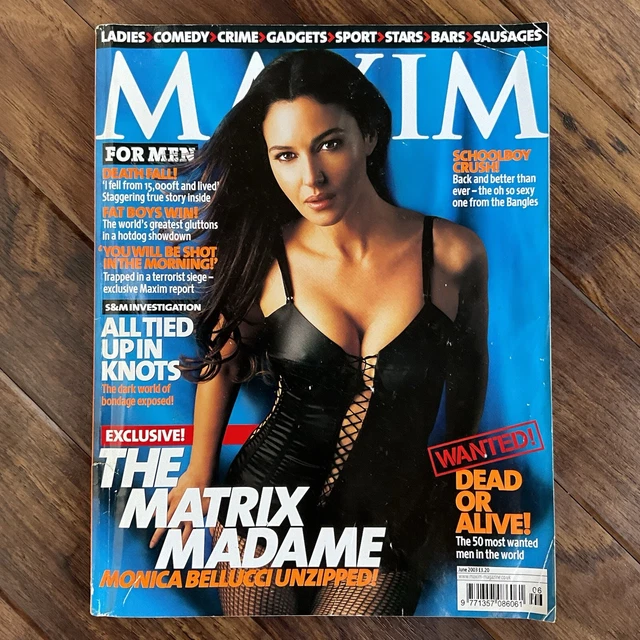MAXIM MAGAZINE JUNE 2003 - Monica Bellucci £4.00 - PicClick UK