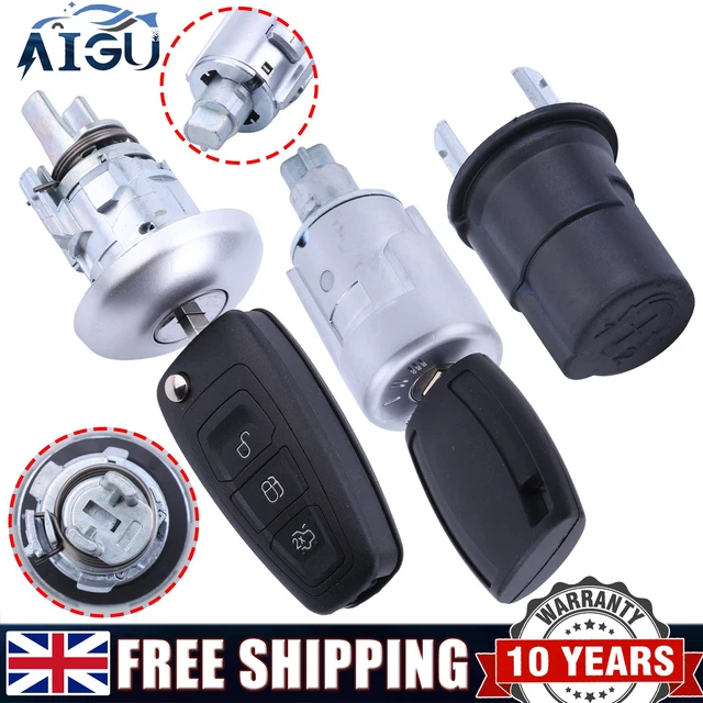 DOOR BONNET IGNITION Barrel 2 Keys For Ford Transit Custom Complete ...