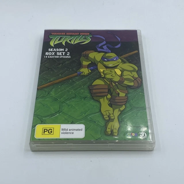 TEENAGE MUTANT NINJA Turtles TMNT Dvd Season 2 Two 3 Disc TV Animation ...