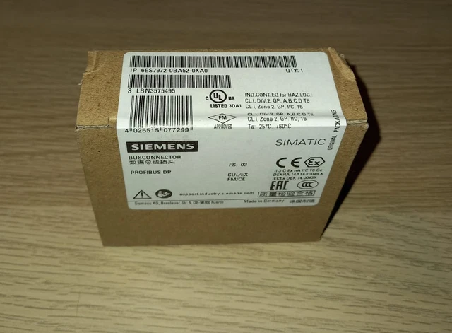 SIEMENS SIMATIC DP Bus connector 6ES7972-0BA52-0XA0 Neuf EUR 22,00 ...