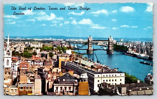 THE POOL OF London, Tower and Tower Bridge, London Postcard £2.99 ...