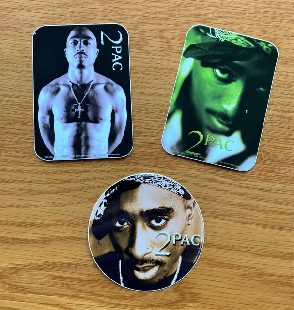 TUPAC SHAKUR 2PAC Set Of 3 Vinyl Stickers Official Licensed Product ...