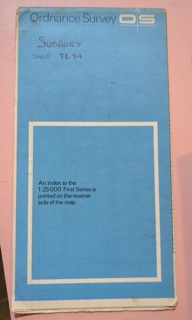 VINTAGE OS ORDNANCE Survey Map Sheet Nbr TL 84 Sudbury £2.95 - PicClick UK