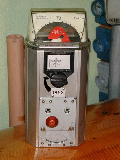 ORIGINELLE UND SEHENSWERTE DM Parkuhr * park o fix *, funktionsfähig ...