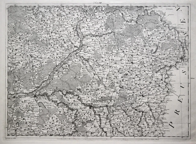 RUSSLAND OSTPREUSSEN GUMBINNEN Original Kupferstich Landkarte Schroetter 1803 EUR 250,00 ...