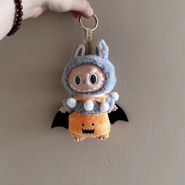 POPMART THE MONSTERS Labubu Plush Doll Diy Halloween Bat Pumpkin ...