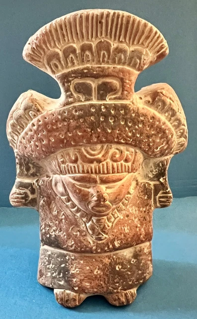 AZTEC INCA MAYAN Clay Terracotta Pottery Figurine 6.5x3.5” $16.00 ...