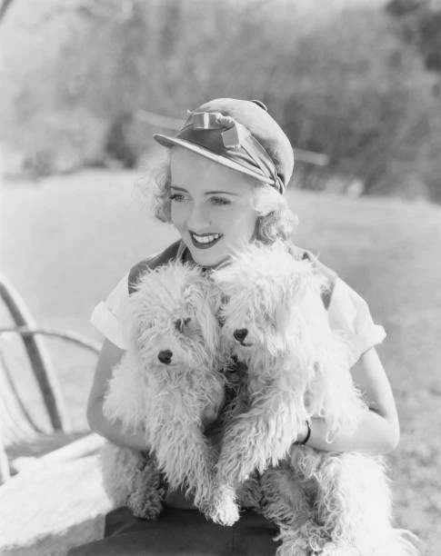 BETTE DAVIS AND Her Dogs 1930s Historic Old Photo $8.50 - PicClick AU