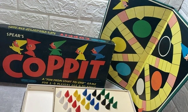 VINTAGE 1964 SPEAR’S Games COPPIT Family Board Game Retro 60s Complete ...