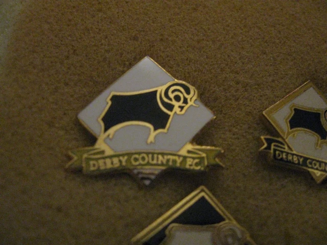 RARE OLD DERBY County Football Club (104) Enamel Brooch Pin Badge £4.00 ...