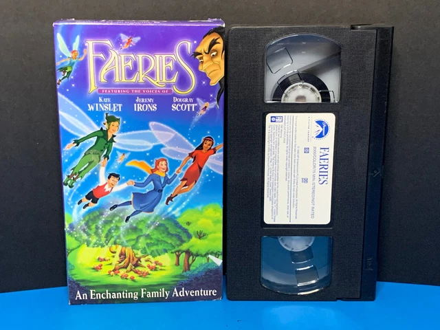 VHS FAERIES (PARAMOUNT, 2000) Cartoon Kate Winslett Jeremy Irons See My ...