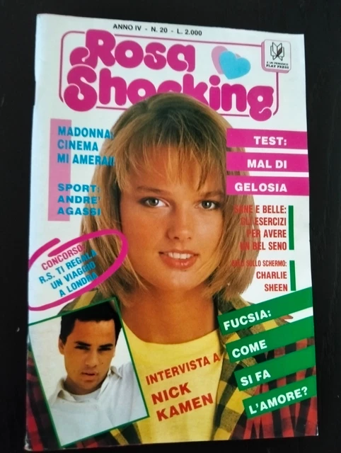 ROSA SHOCKING 20 1989 Nick Kamen Madonna Bros Charlie Sheen Tracy ...