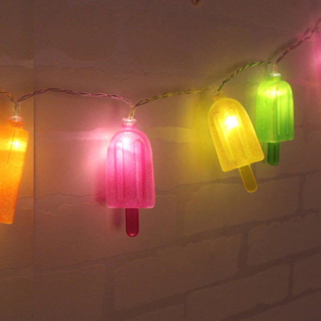 ICE CREAM FAIRY Lights Rechargeable Tea Lawn String Birthday £12.68 ...