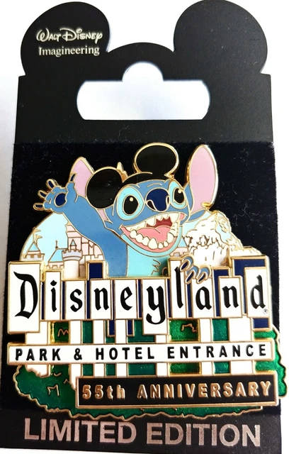 DISNEY'S WDI, STITCH, Disneyland Park & Hotel Entrance, 55th Anniv. LE ...