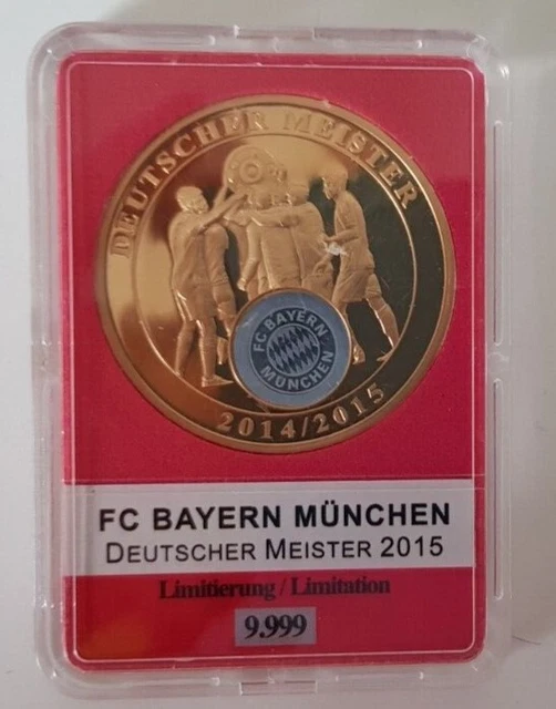 MÜNZE / MEDAILLE Fc Bayern München 4 Stück Deutscher Meister 2015 2016 2017 2018 EUR 79,99 ...